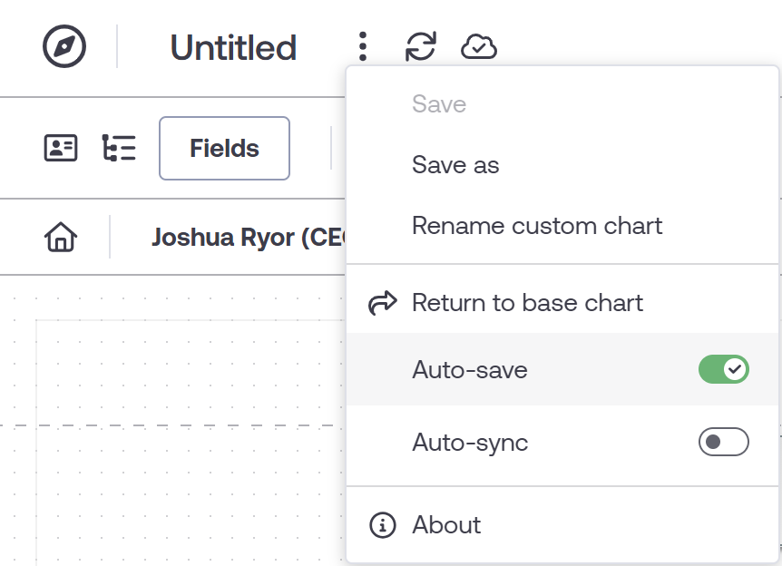 Editing custom charts – OrgChart