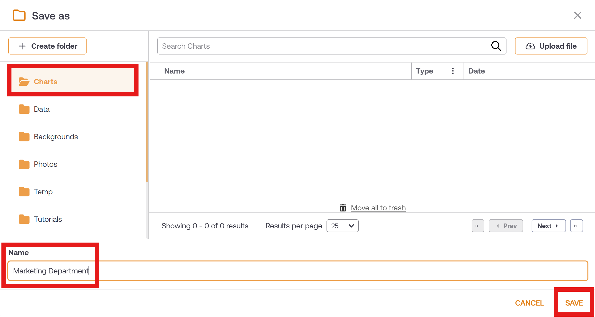 Editing custom charts – OrgChart