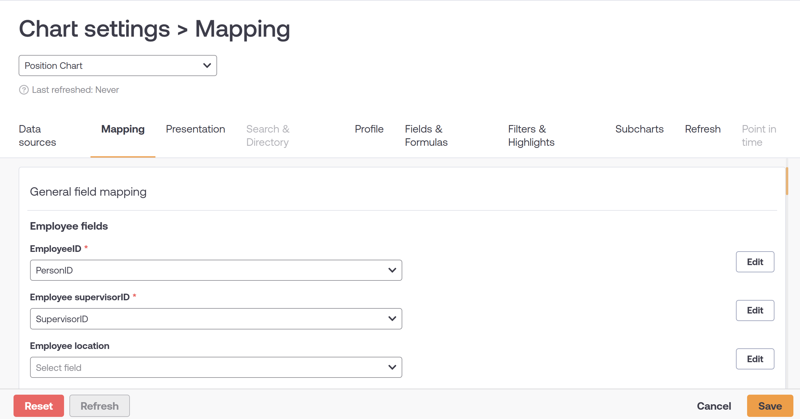 Creating a position-driven base chart – OrgChart